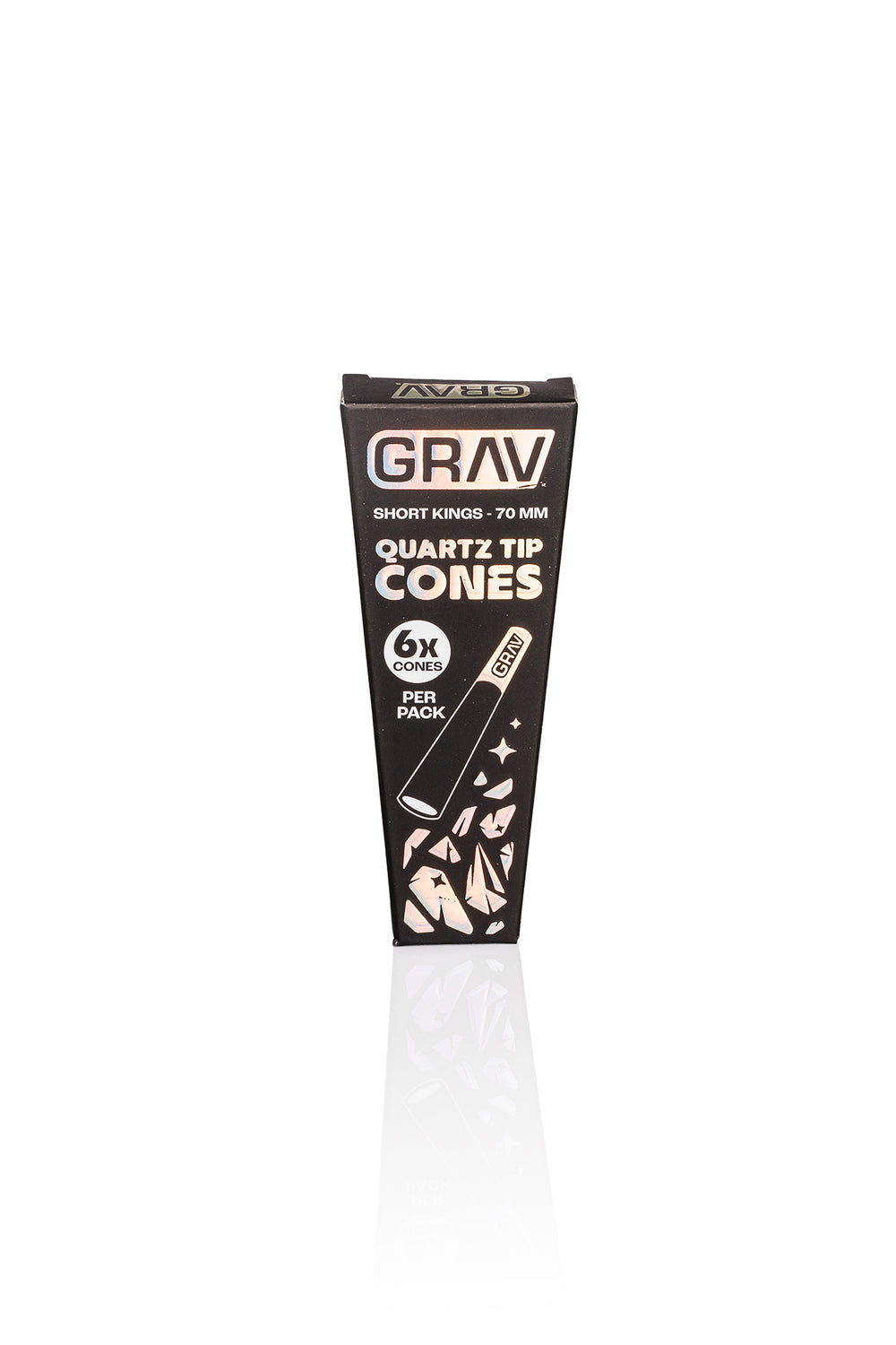 GRAV® Short Kings Quartz Tip Cones - 16 Pack POP Display